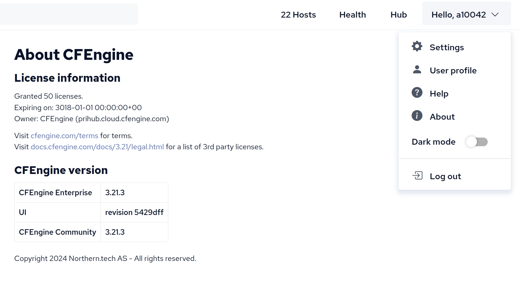 License - CFEngine 3.26 Docs